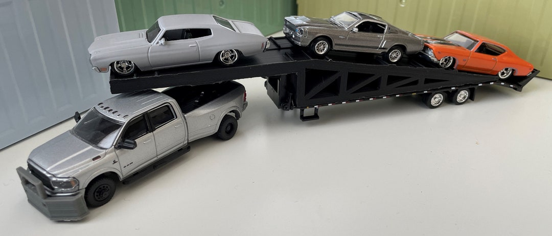 1 64 Accessories 3D Printed Pickup Truck Back Rack - 1:64 Scale For ...