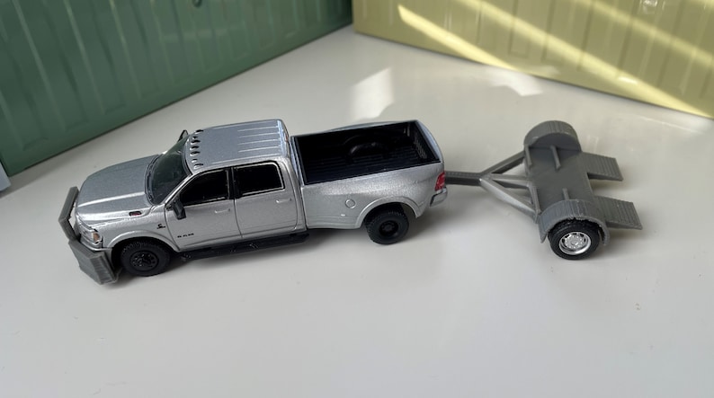 3D Printed Trailer Dolly for 1/64 Diecast Vehicles, Greenlight, Hot ...