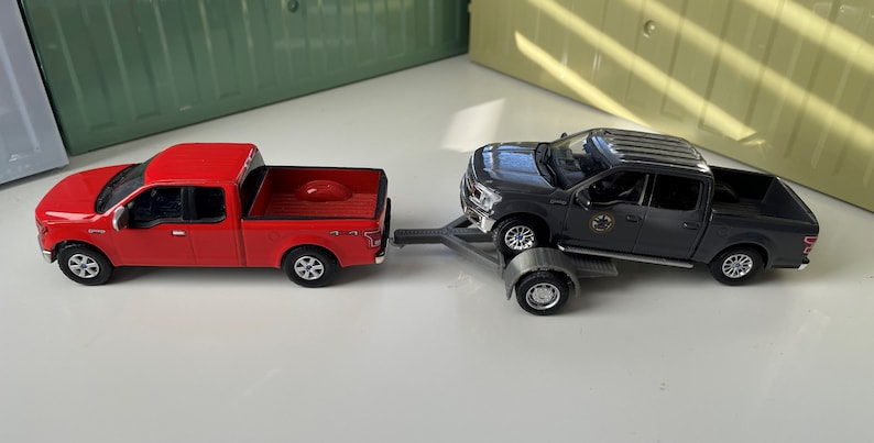 3D Printed Trailer Dolly for 1/64 Diecast Vehicles, Greenlight, Hot ...