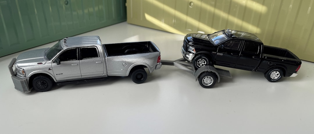 3D Printed Trailer Dolly for 1/64 Diecast Vehicles, Greenlight, Hot ...