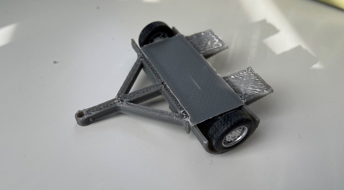 3D Printed Trailer Dolly for 1/64 Diecast Vehicles, Greenlight, Hot ...