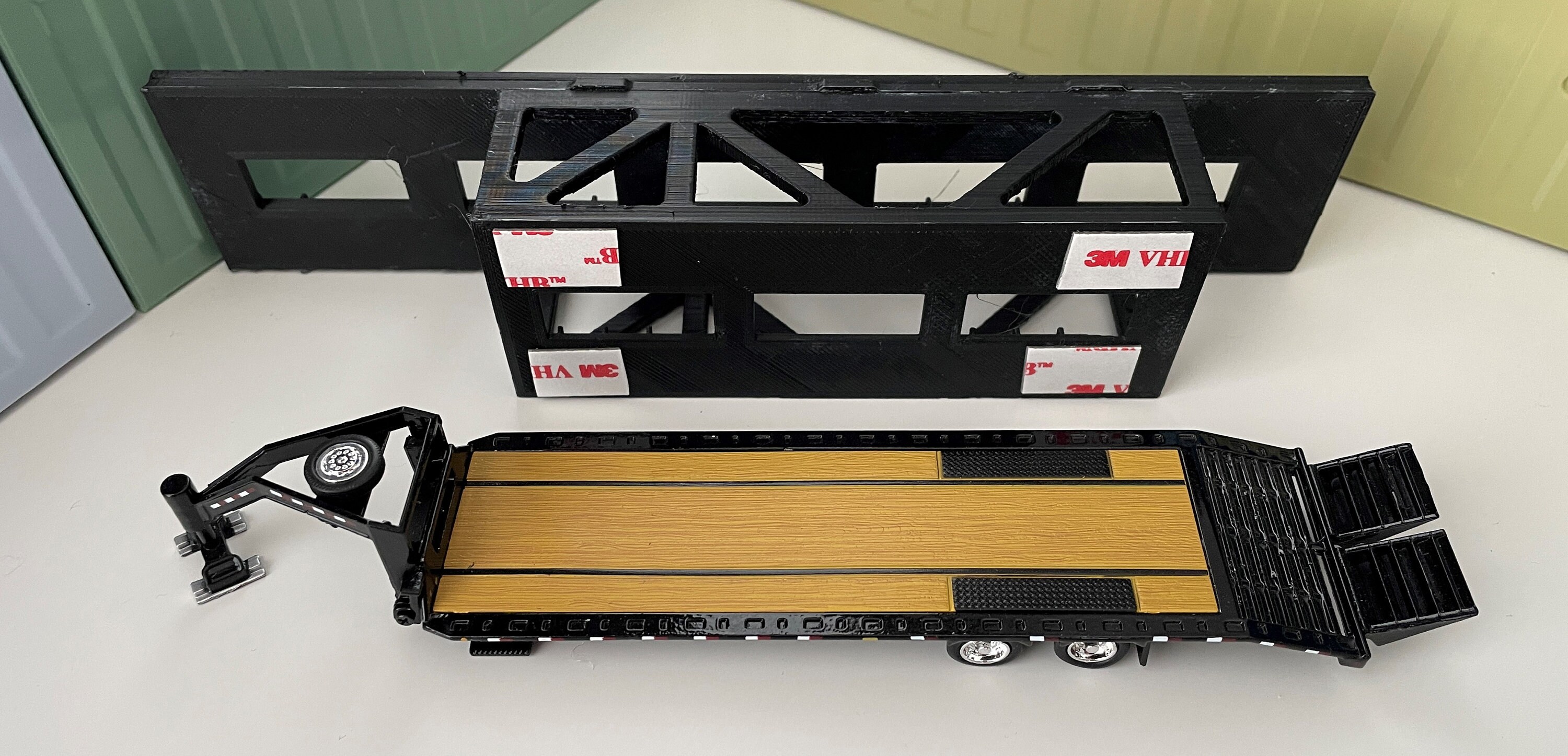 3D Printed Add-on for 1/64 Greenlight Gooseneck Trailer Only or W ...