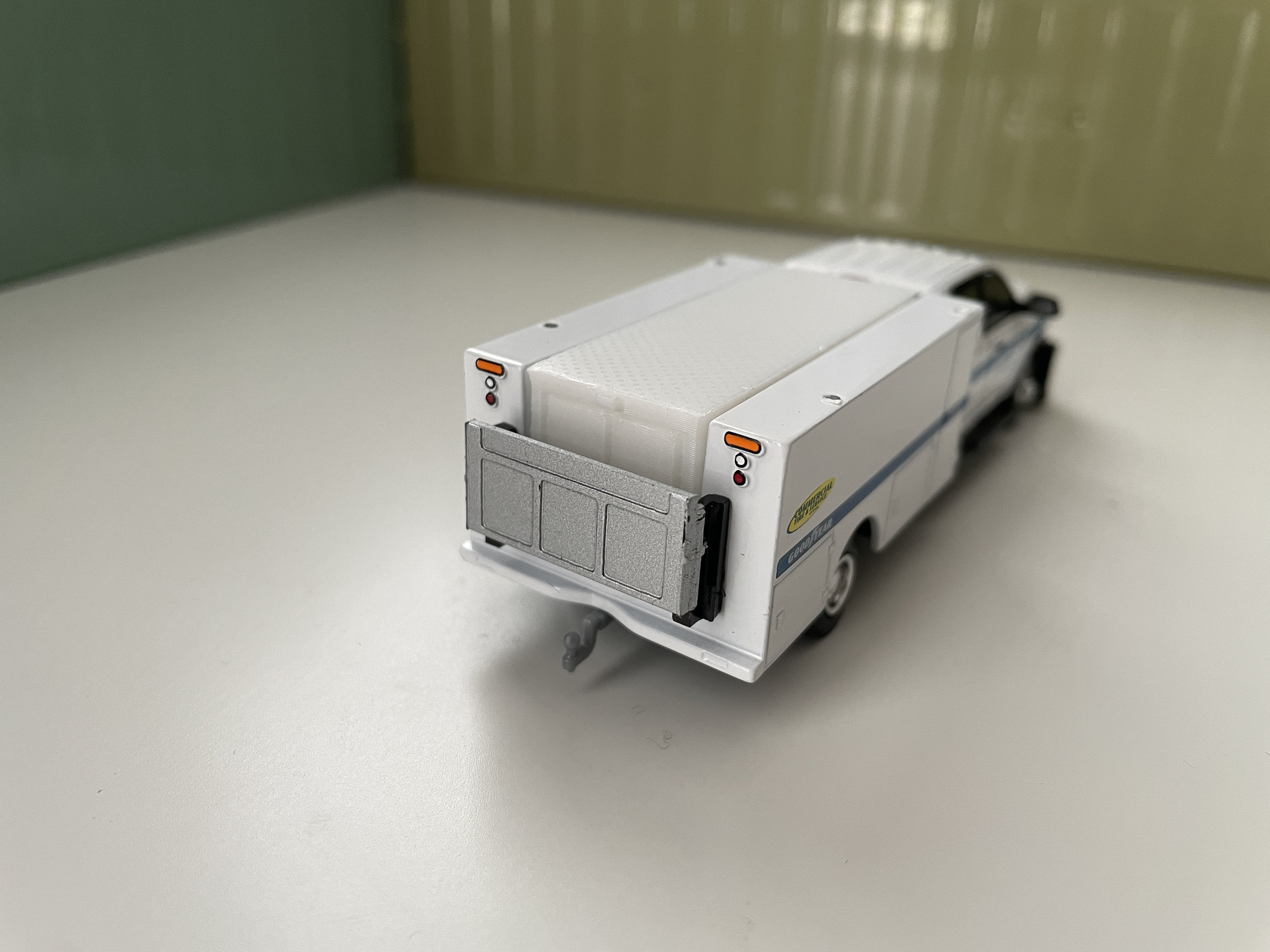 3D Print Flush Shell for 1/64 Greenlight Dodge Ram Chevy 3500 Service ...