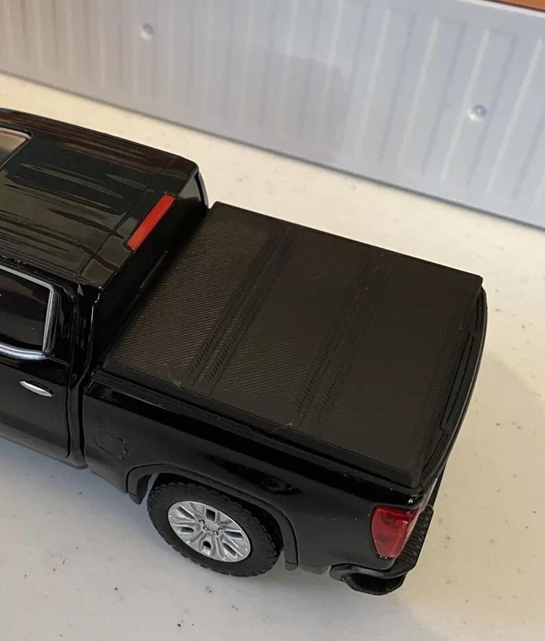 3D Printed Add-on Pickup Tonneau for 1/27 1/24 Motormax GMC Sierra 1500 ...