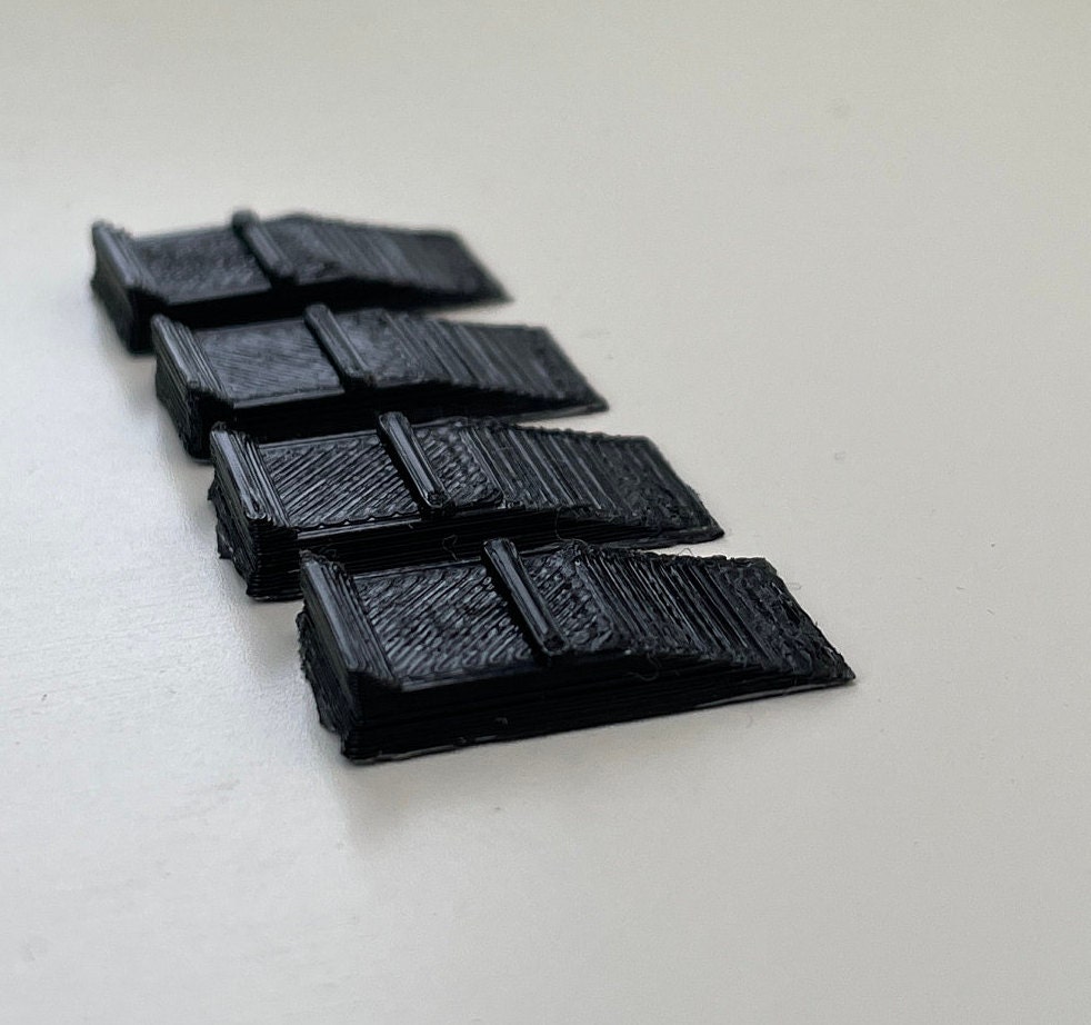 3D Printed Automotive Ramps 1:64 set of 2 4 Total Pieces Grey or Black ...