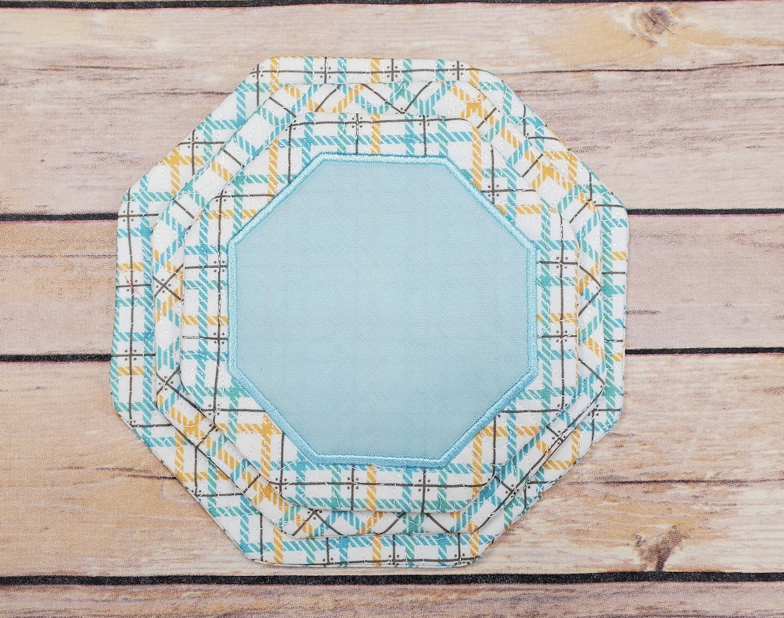 Blank Mug Rug Machine Embroidery Embroidery Design - Etsy