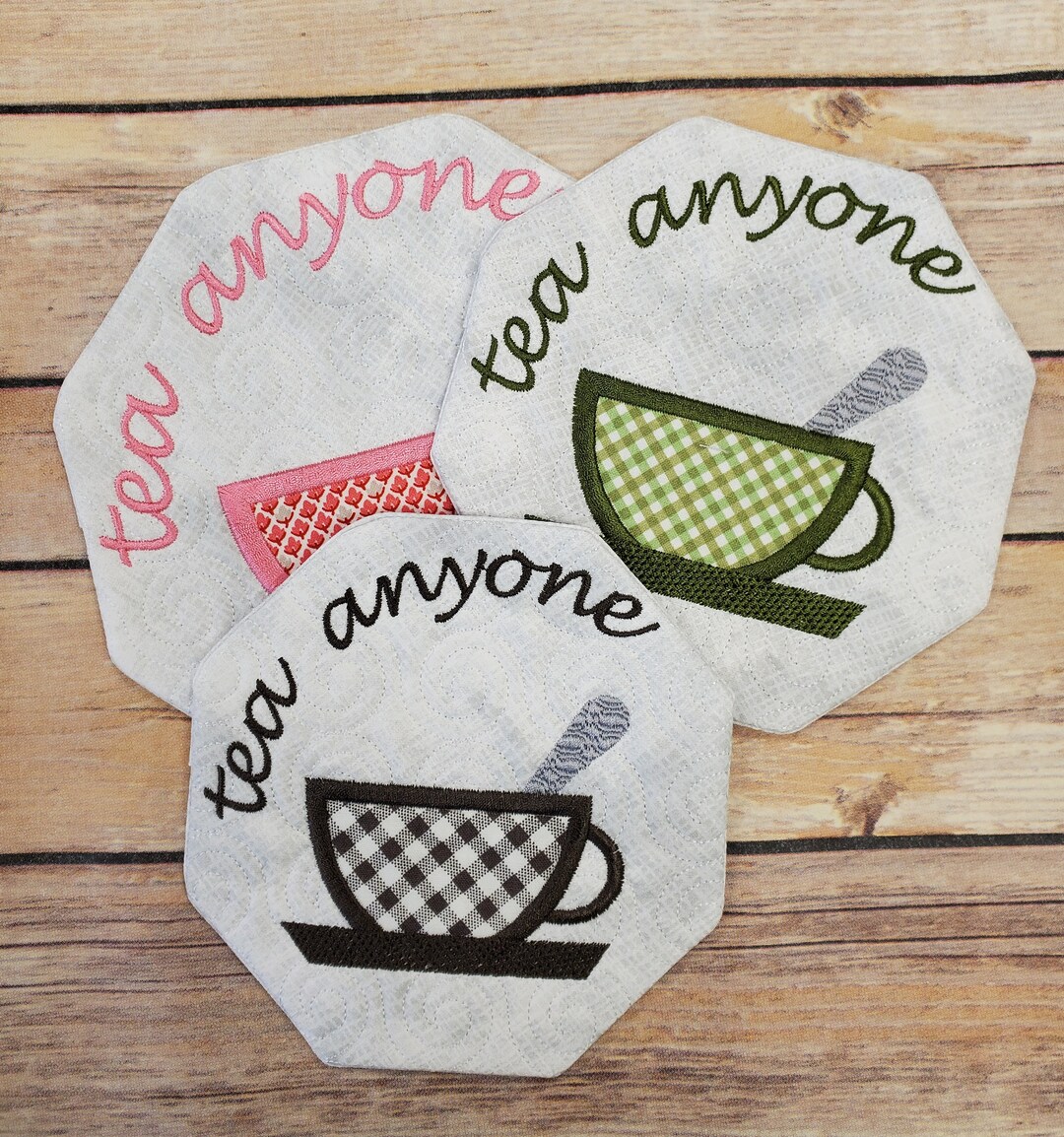 Tea Mug Rug Set - Etsy