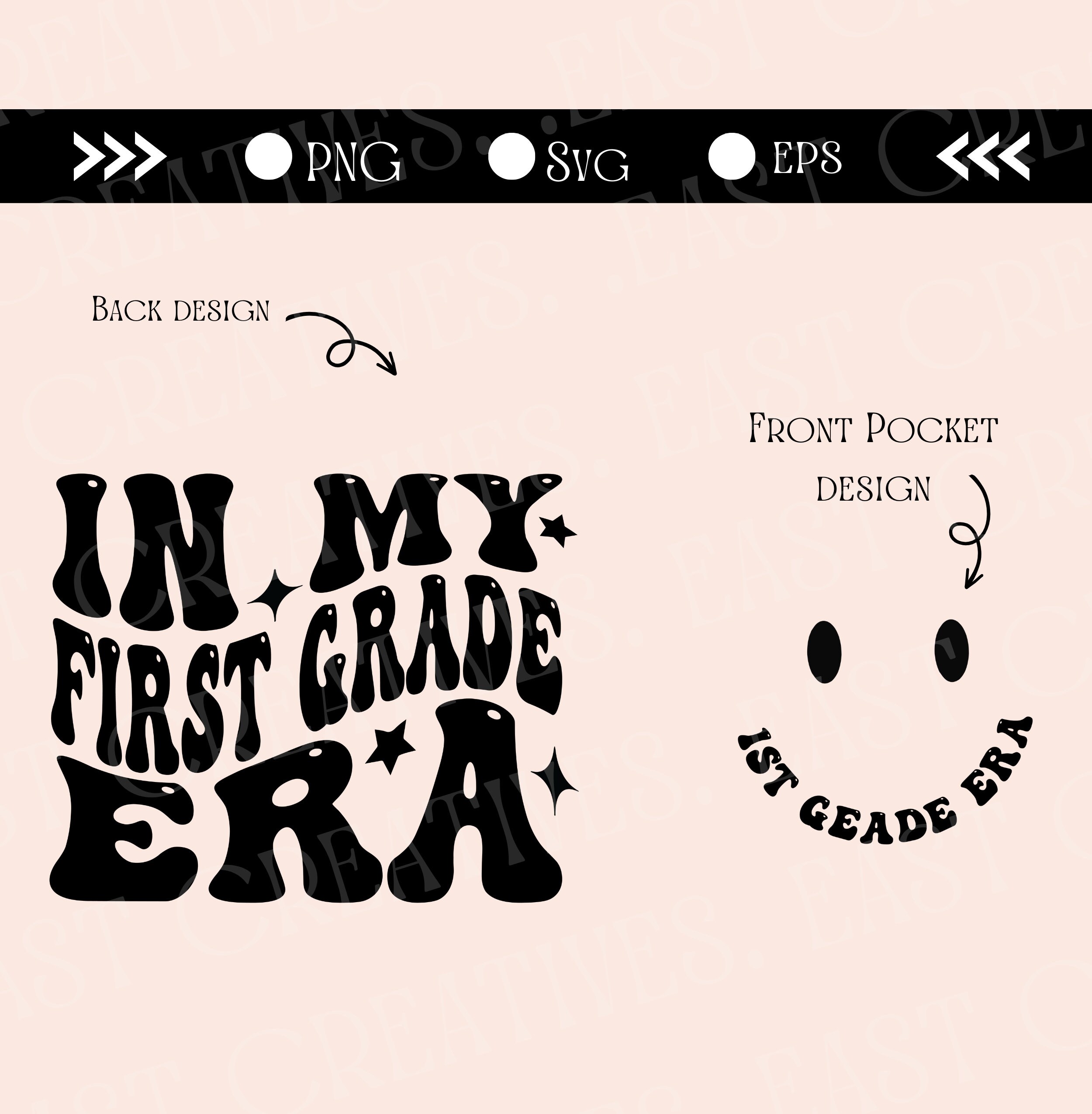 In My First Grade Era Png/svg First Grade Png Retro School - Etsy