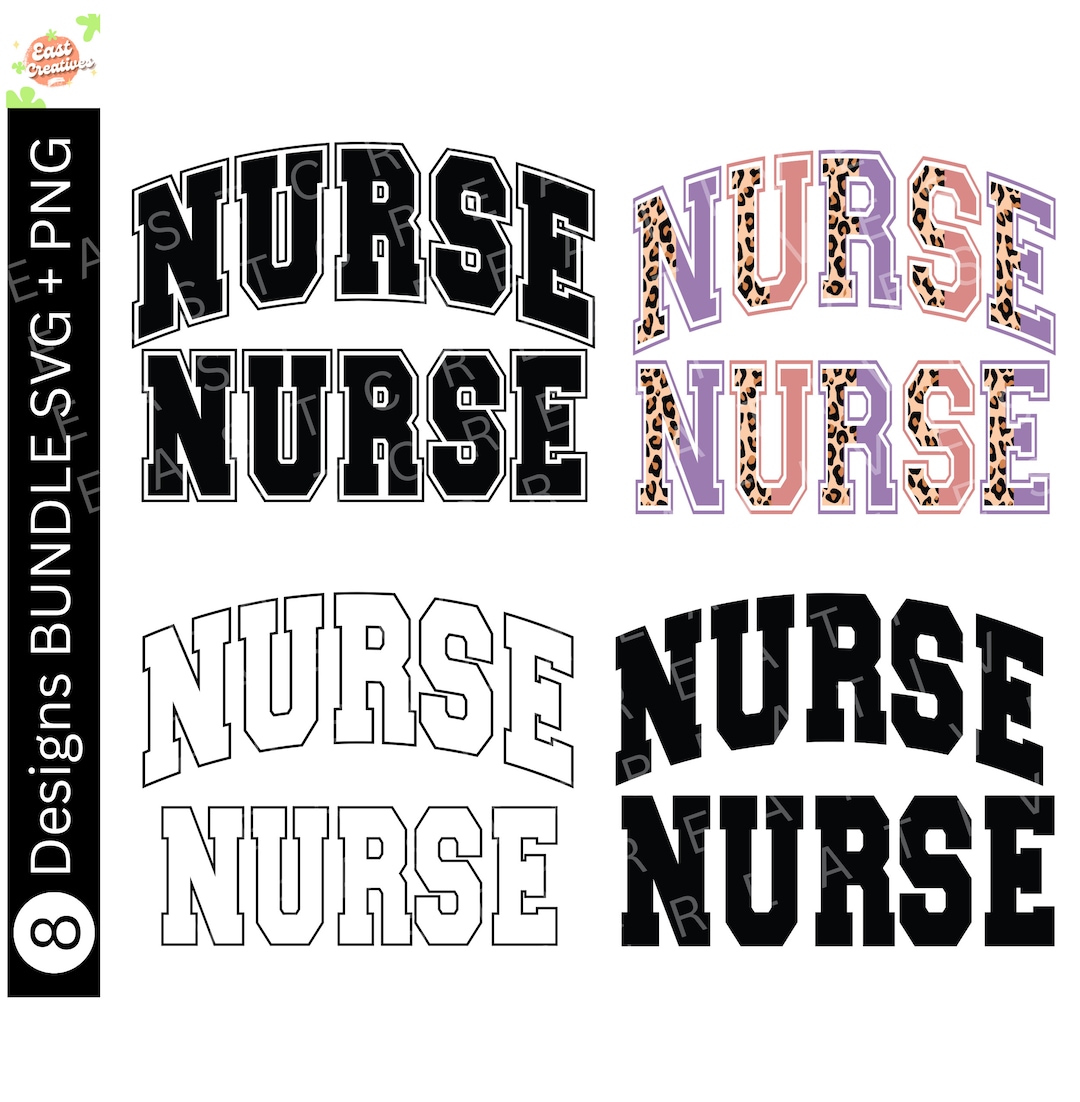 Nurse Varsity Outline Svg Bundle Nurse Bundle Svg Nurse - Etsy UK