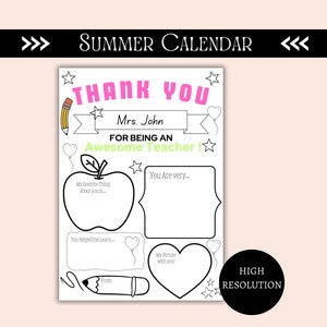 Teacher Appreciation Printable Teacher Appreciation Week Gift Thank You ...