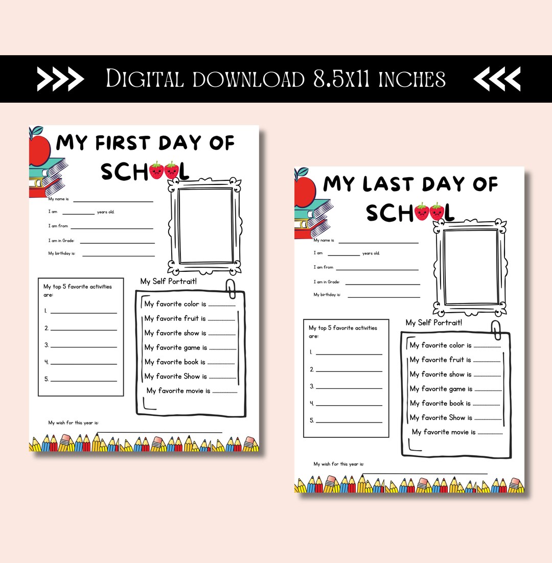 Back to School All About Me Printable, Back to School Questionnaire ...