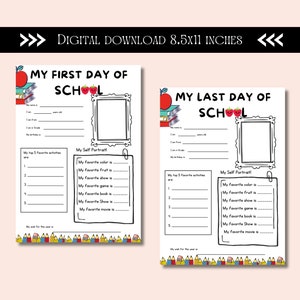 Back to School All About Me Printable, Back to School Questionnaire ...