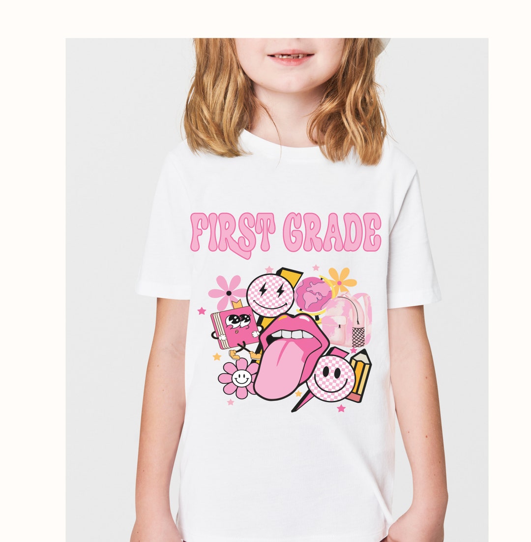 Back to School, First Grade Printable, First Grade PNG, First Day of ...