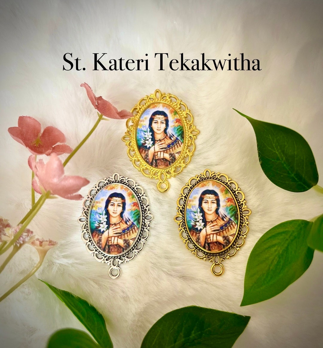One (1) Saint Kateri Tekakwitha Rosary Center | Rosary Supply | Rosary ...