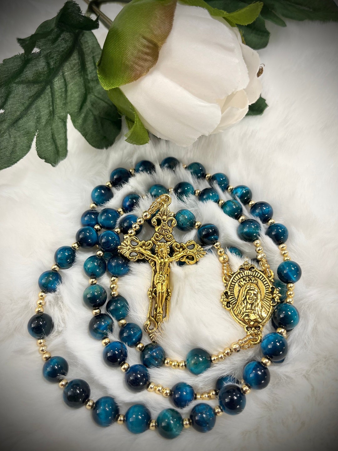 Custom Rosary Handmade Luxury Rosary Bridal Rosary for Wedding ...