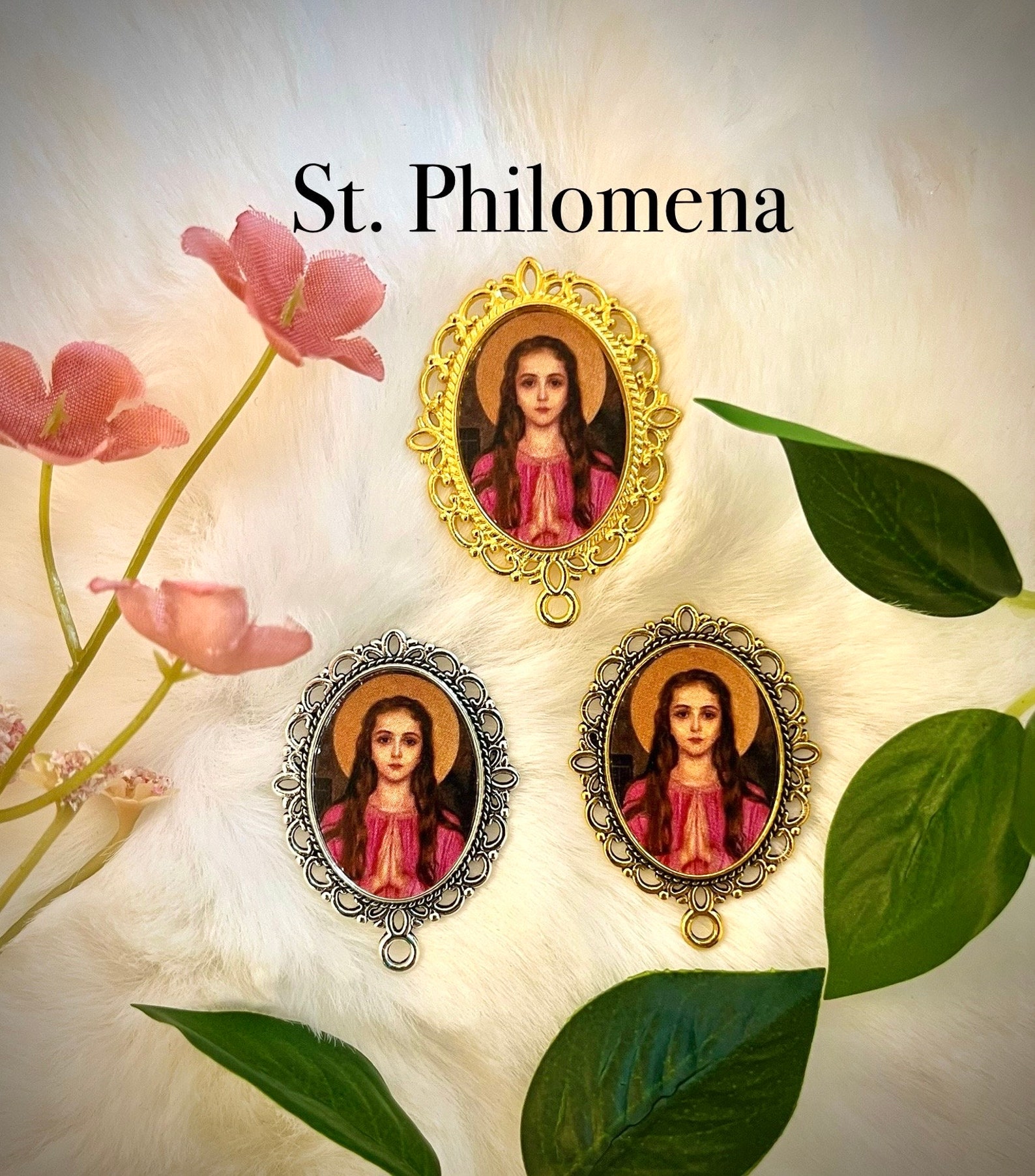 One (1) Saint Philomena Rosary Center | Rosary Supply | Rosary ...