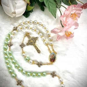 Saint Joseph Custom Rosary Personalized Handmade Luxury Rosary for ...