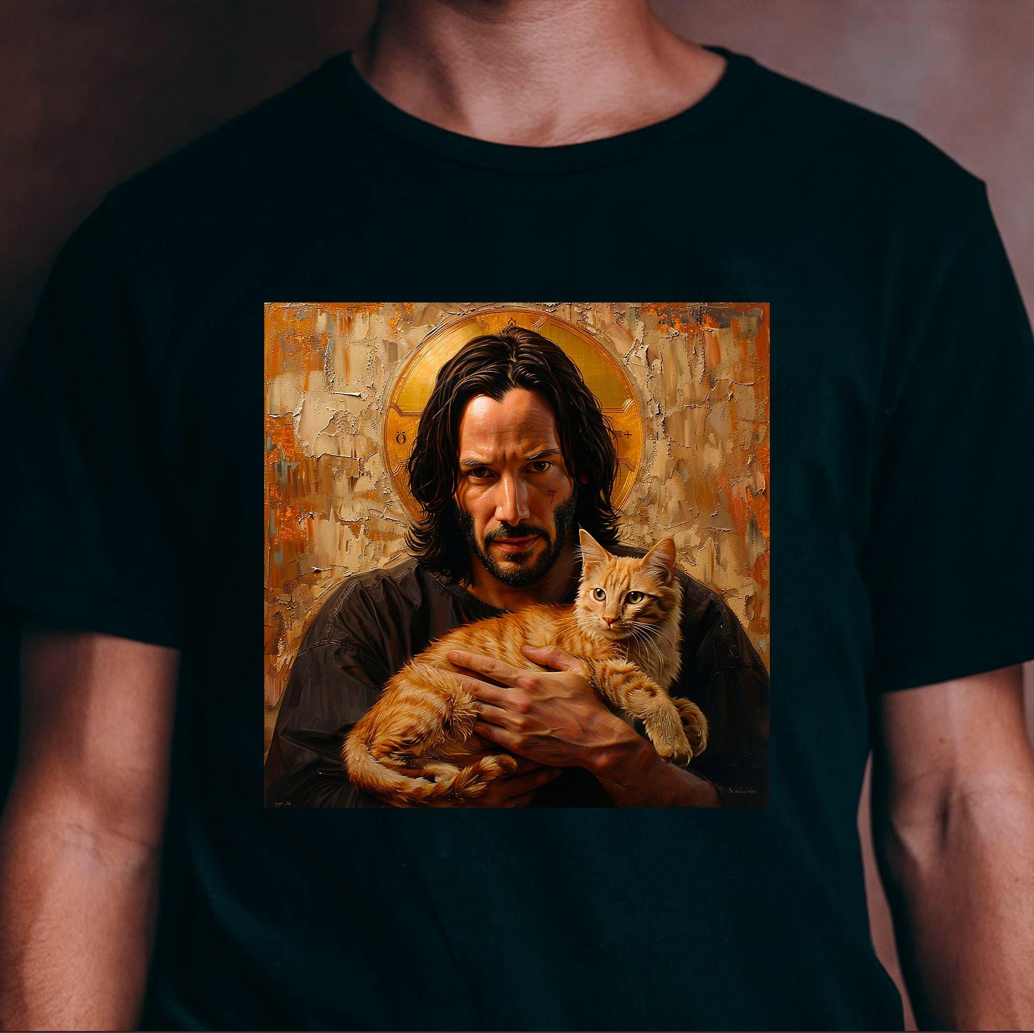 John Wick and Cat Png, Keanu Christ Png, Keanu Saint, John Wick Png ...