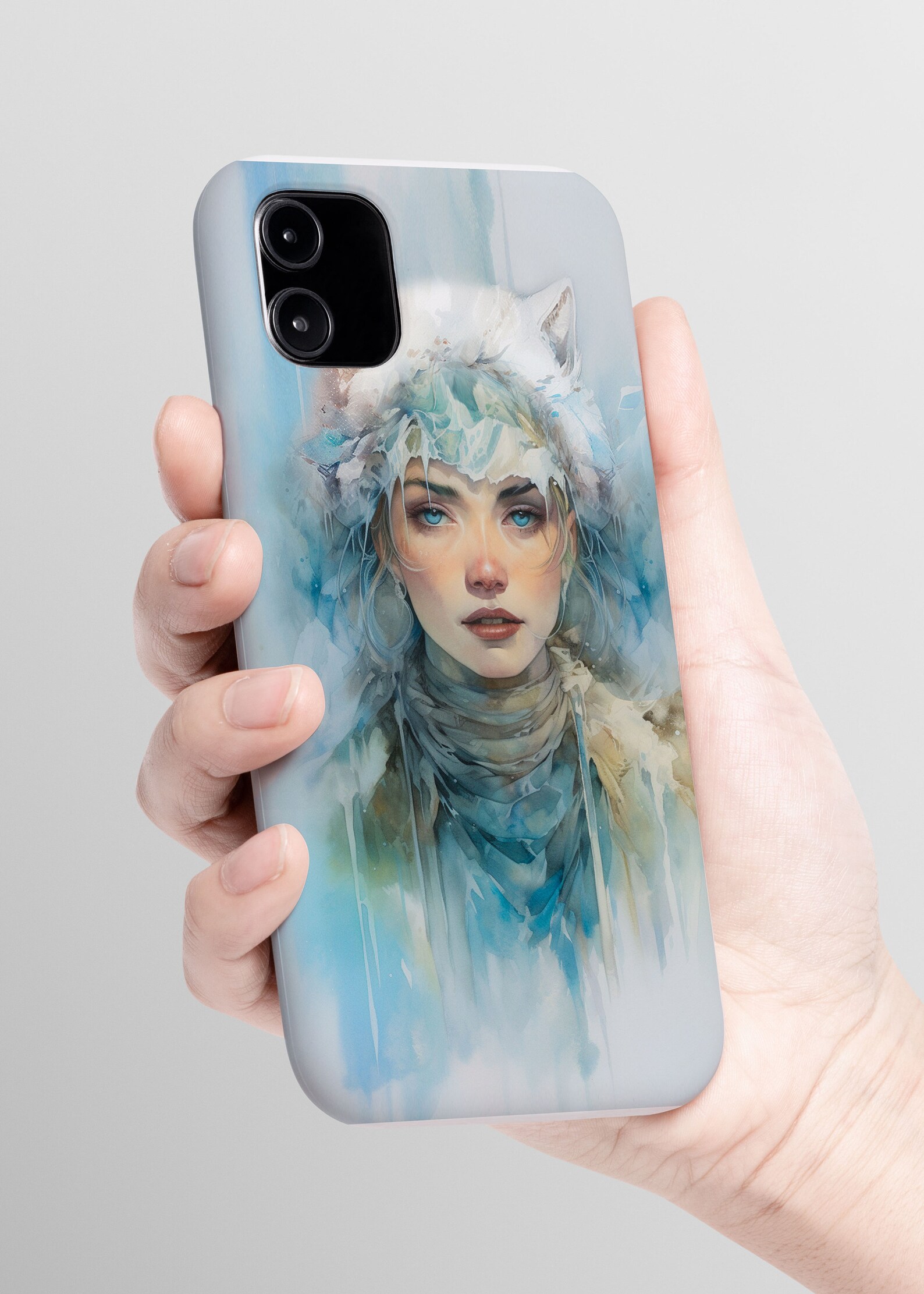 Wolf Art Snow Queen Png Watercolor Wolf Png Fantasy Art - Etsy