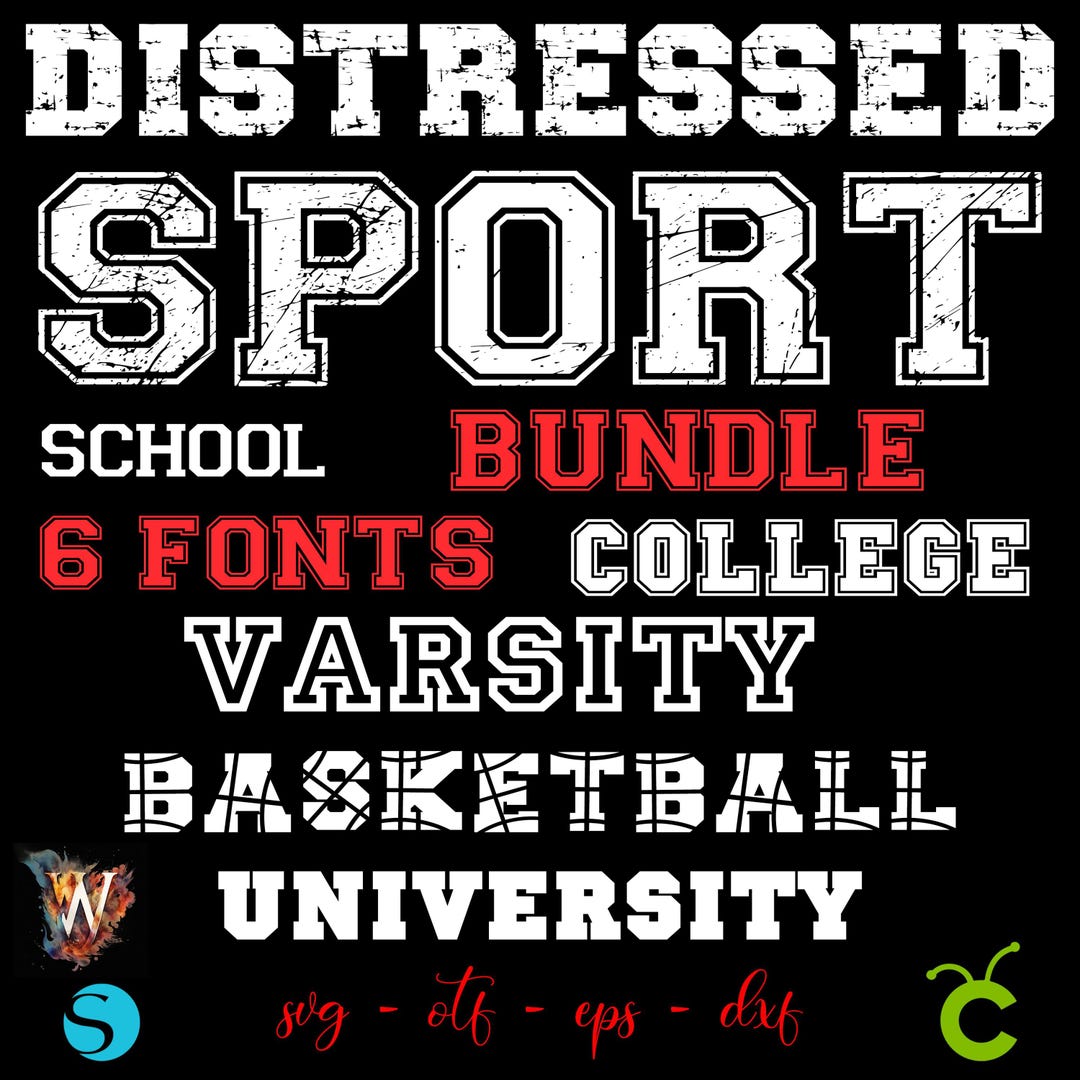 Distressed Font, Sport Fonts, Varsity Font Svg, Sport Font Otf, Varsity ...