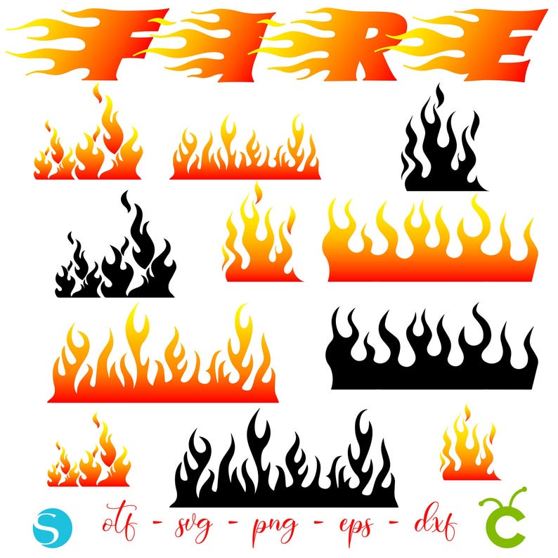 Flame Letters Svg, Flame Svg Letters Cricut Font Svg Flame Numbers Fire ...