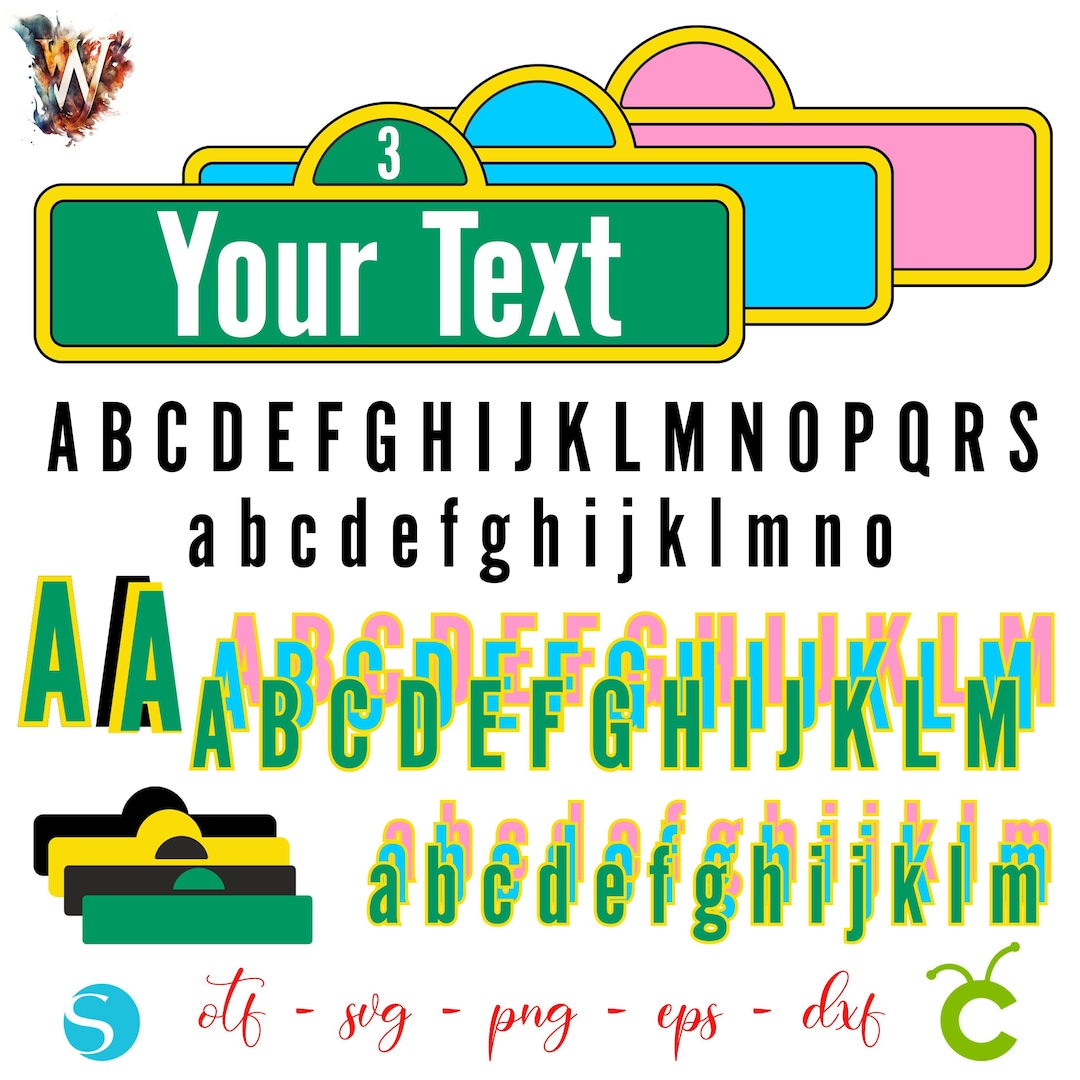 Street Singn Svg, Street SVG Cricut Layered Street PNG Print Street ...