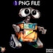 Wall-e PNG, Watercolor Wall-e Clipart Png, Wall-e Shirt Diy, Wall-e ...