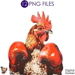 Boxing Rooster Clipart, Boxer Rooster PNG, Rooster Watercolor Clipart ...