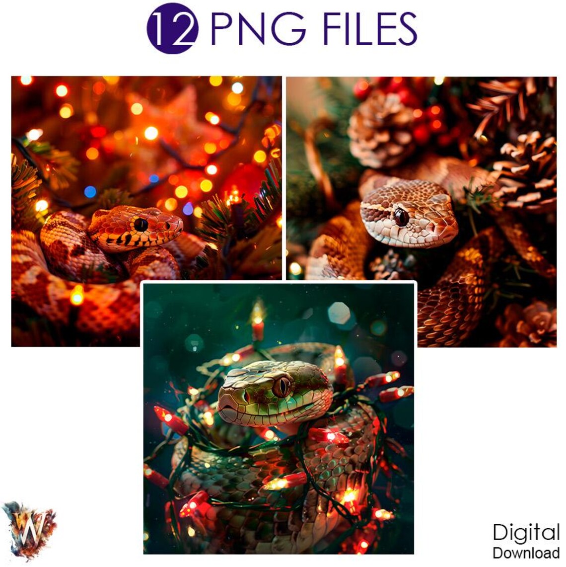 Snakes Bundle PNG, Christmas Snake Watercolor Clipart Png, Snake Shirt ...