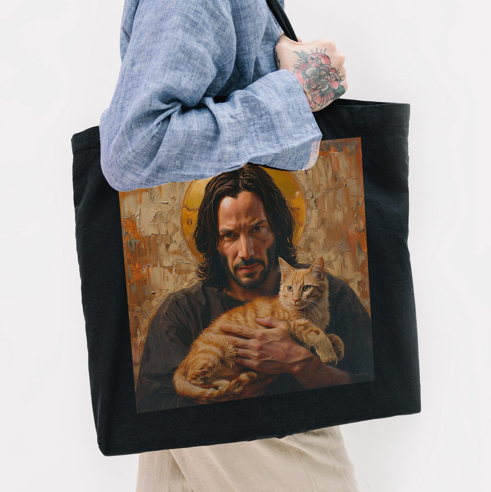 John Wick and Cat Png, Keanu Christ Png, Keanu Saint, John Wick Png ...