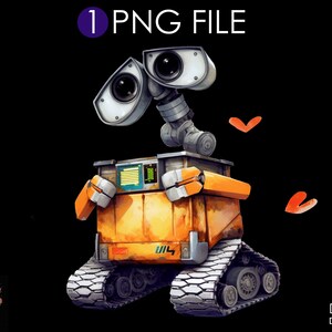 Wall-e PNG, Watercolor Wall-e Clipart Png, Fan Art Wall-e Shirt Diy ...