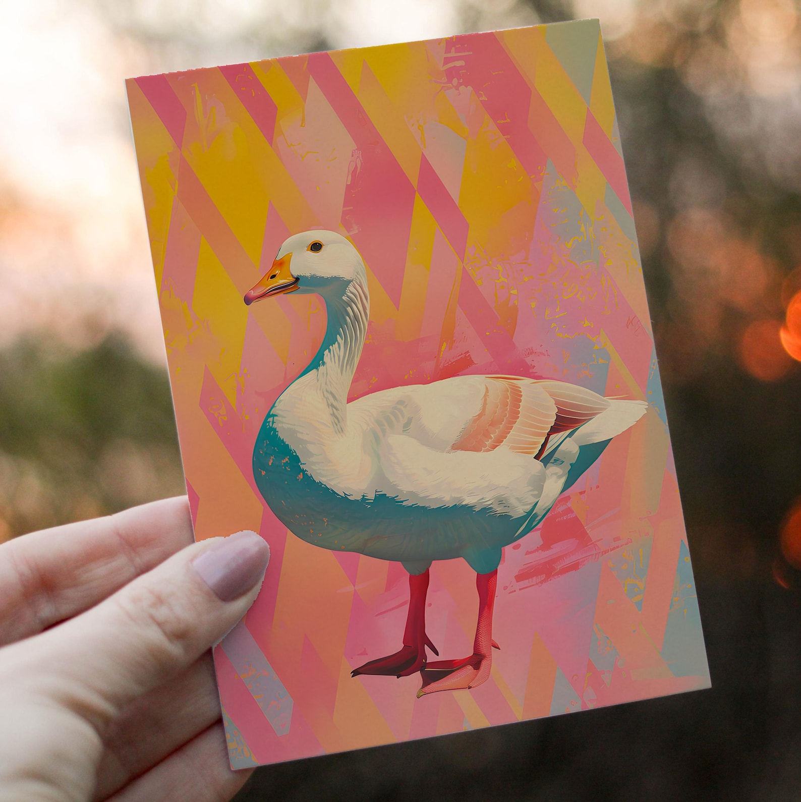 Cute Goose Poster, Silly Goose Wall Art, Goose Png, Goose Clipart ...