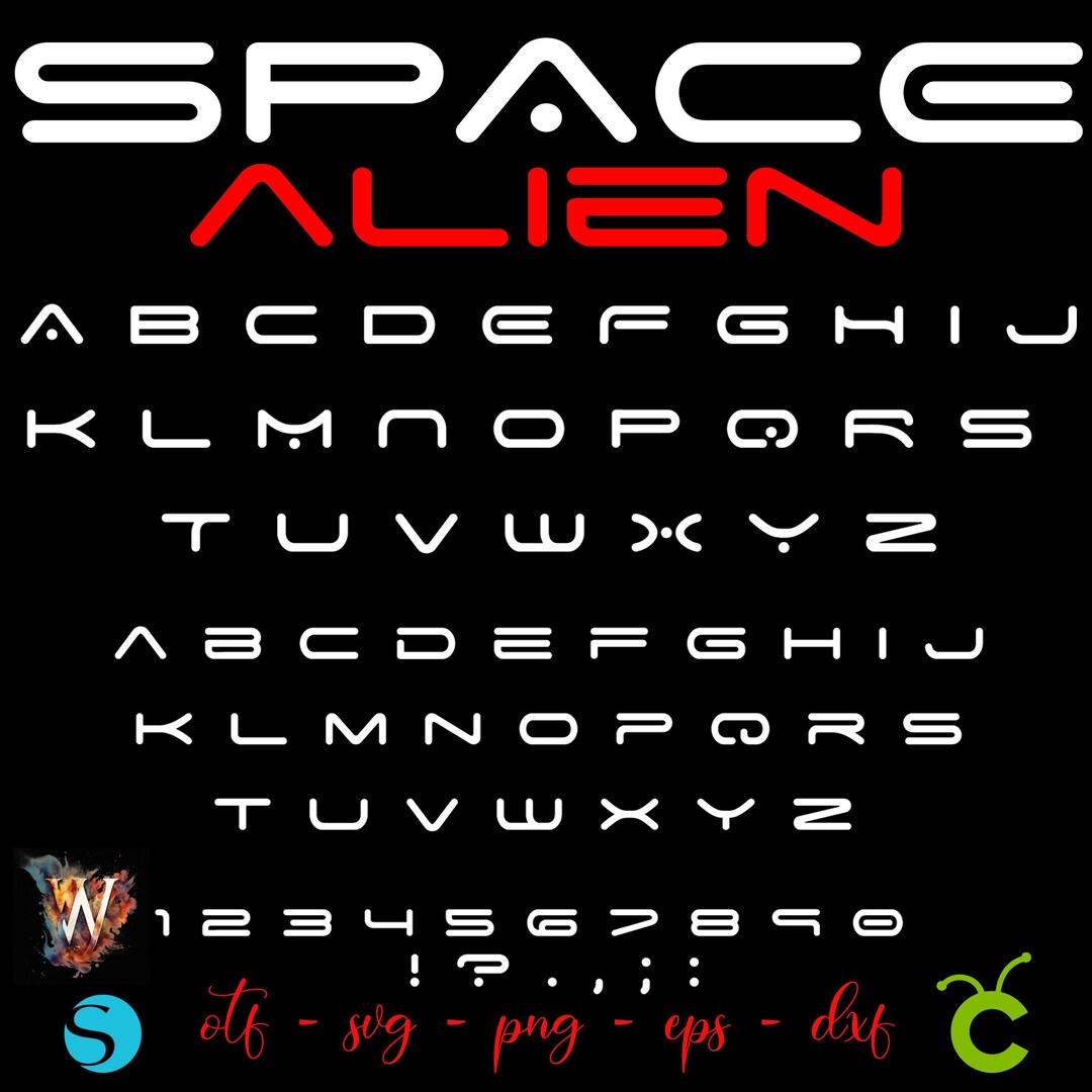 Space Font Otf Space Letters SVG Space Svg Letters Cricut Cosmic Font ...
