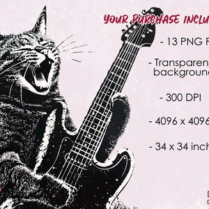 Cat Rock Clipart, Rock Png, Cute Cat Watercolor, Cat Png, Rocker ...