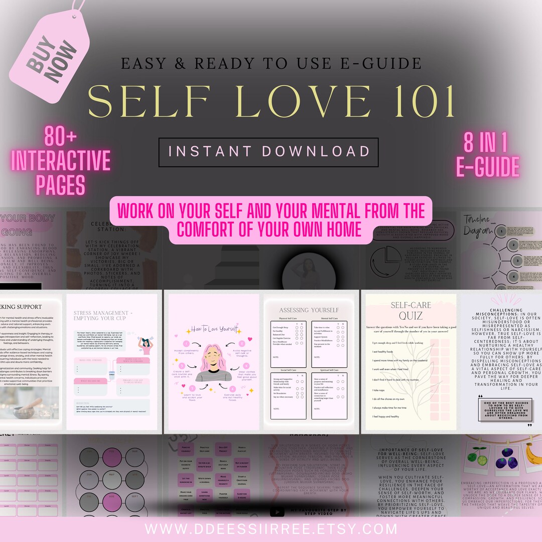Self Love Guided Ebook -self Reflection , Self Management and Self Care ...