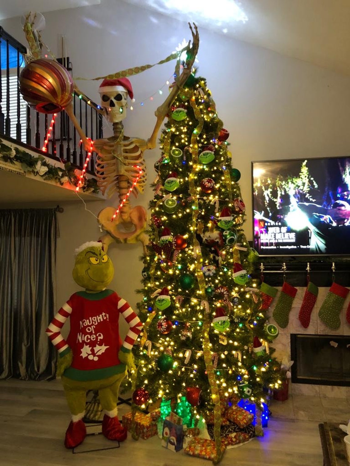 3D Printed Grinch Christmas Tree Ornaments - Etsy