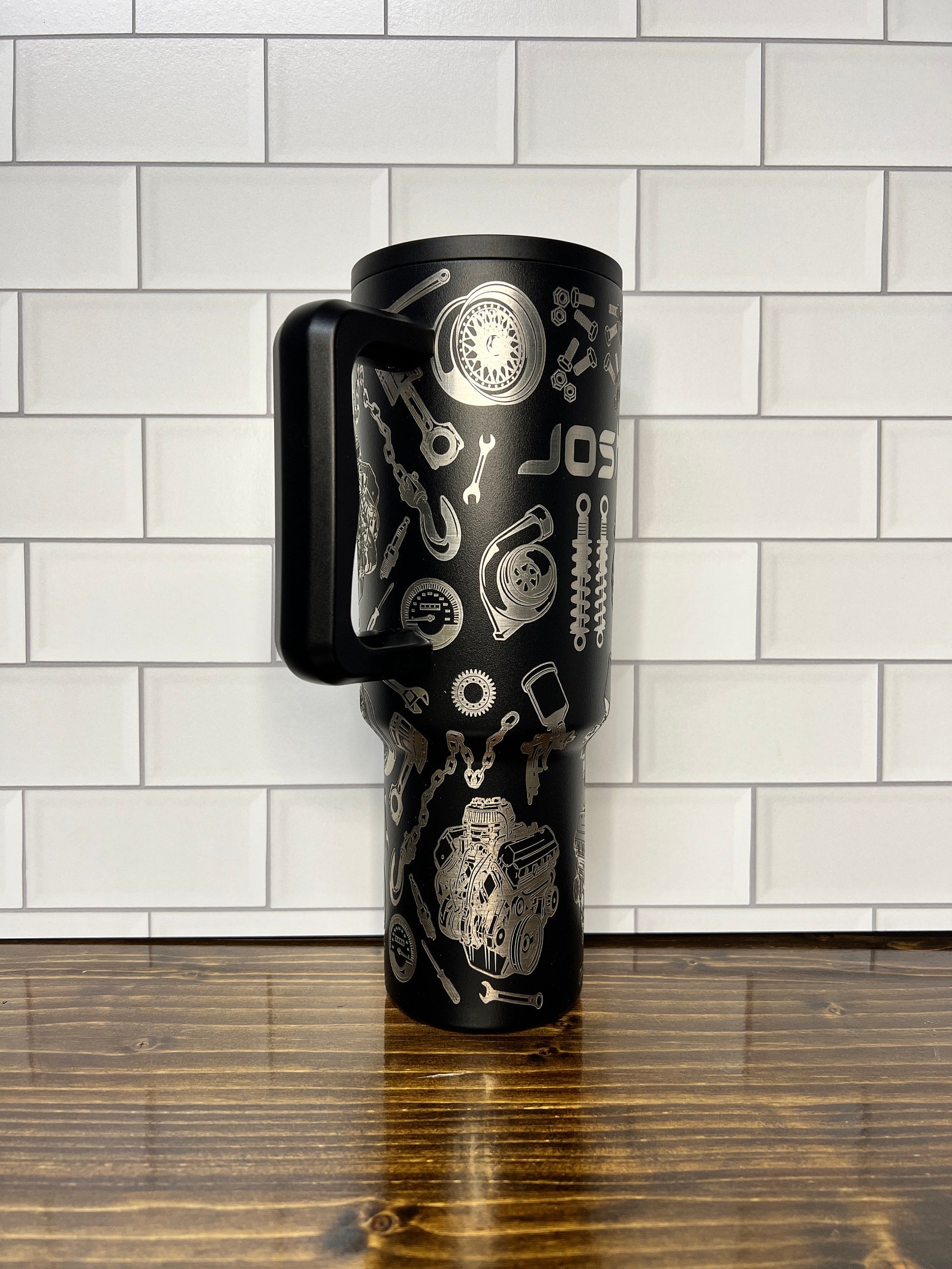 40oz Mechanic Car Parts Themed Tumbler - Etsy
