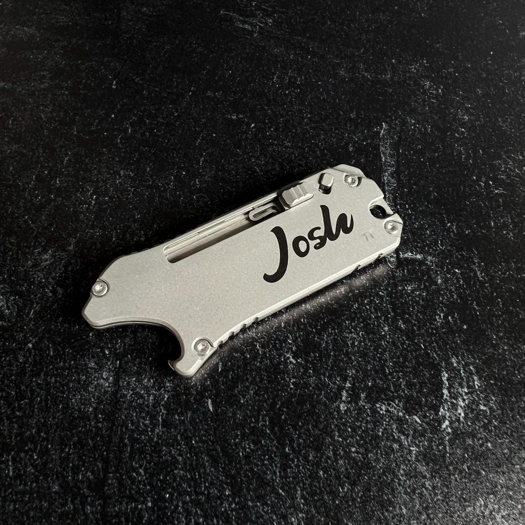 Personalized Utility Knife/multi-tool Titanium - Etsy