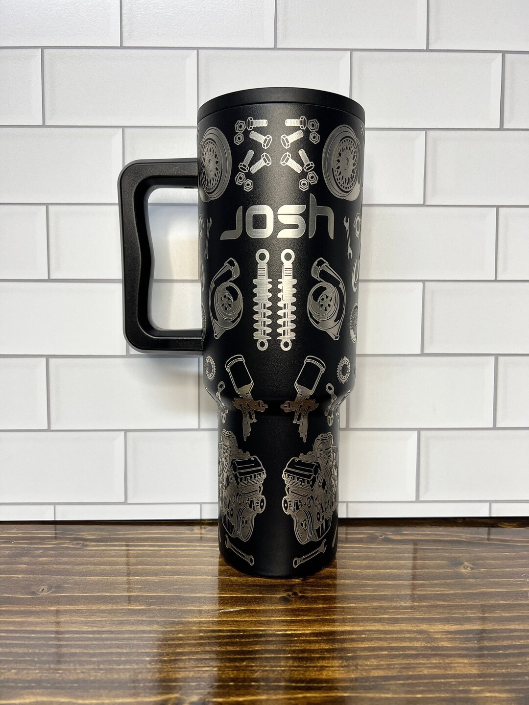 40oz Mechanic Car Parts Themed Tumbler - Etsy