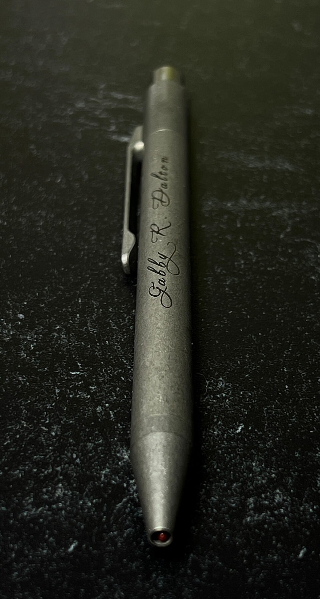 Titanium Personalized Pen - Etsy