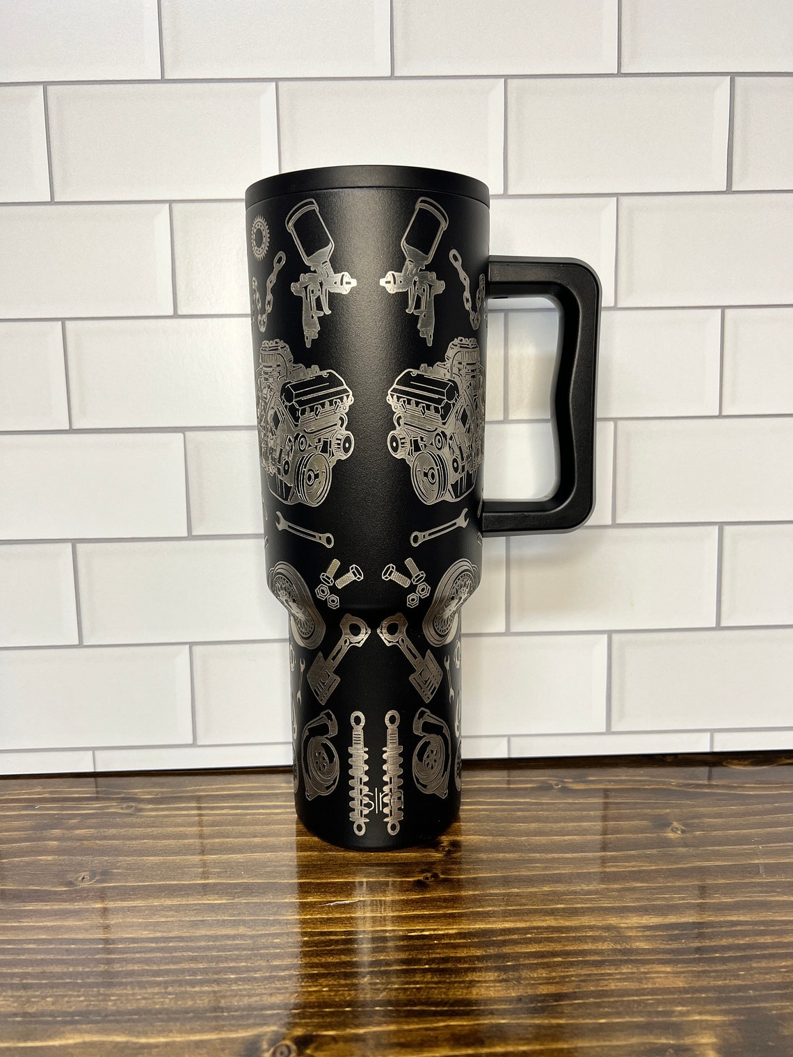 40oz Mechanic Car Parts Themed Tumbler - Etsy
