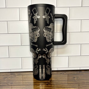 40oz Mechanic Car Parts Themed Tumbler - Etsy