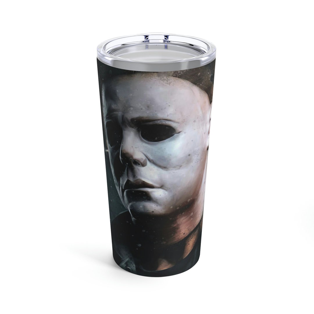 Michael Myers Tumbl 20oz Scary Mug Horror Coffee Terror Cup Haddonfield ...