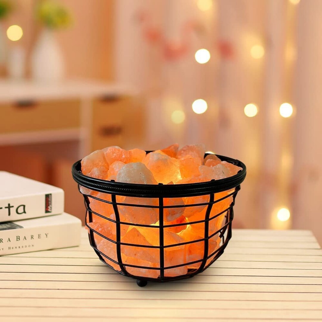 Himalayan Salt Lamp With Dimmer Switch and Extra Bulb - Etsy