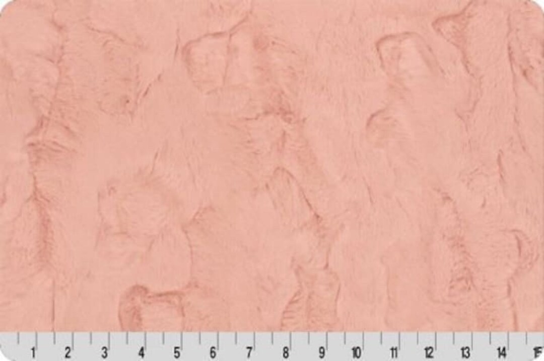 Remnant Piece. Luxe Cuddle Shell Pink. Faux Fur. Shell Hide Minky ...