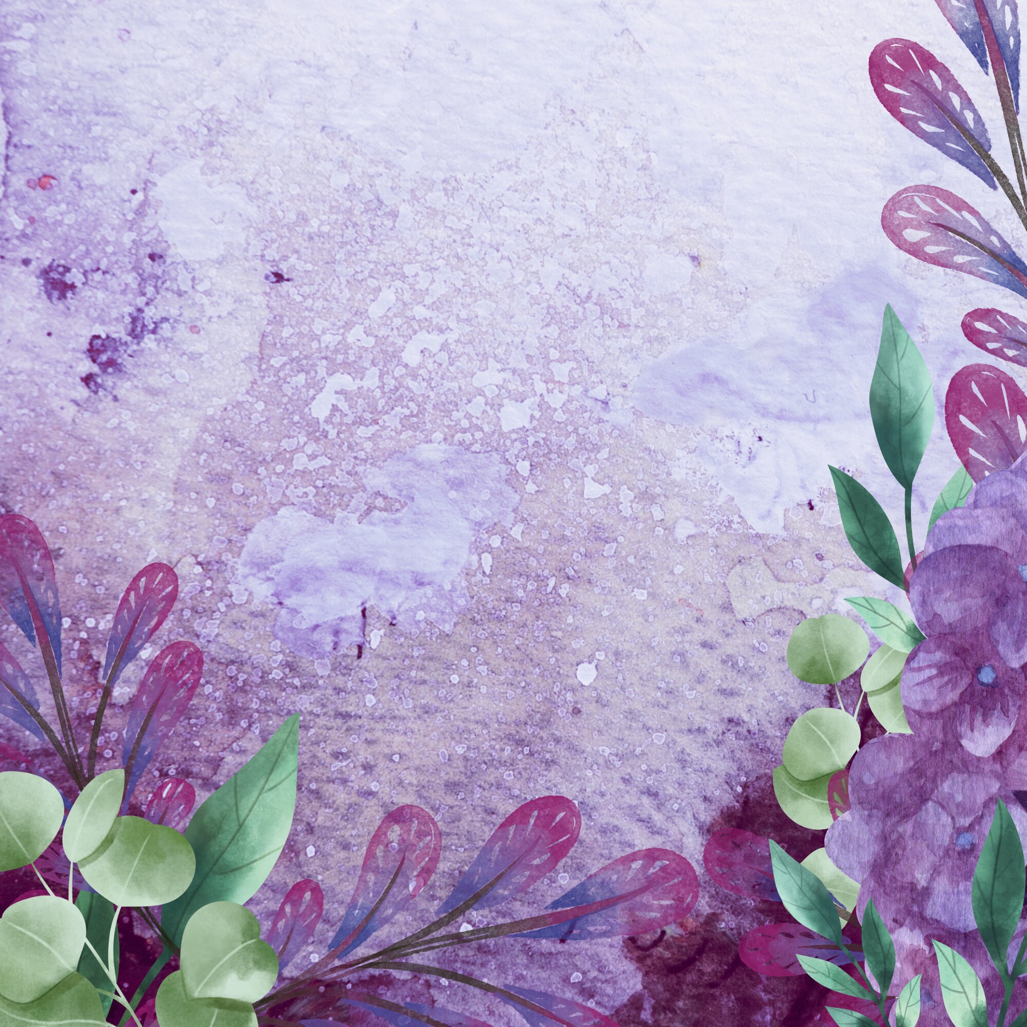 Set of Watercolour & Floral Digital Papers - 01 - Etsy