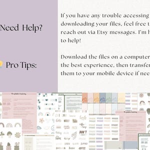 Whole Shop Digital Note Templates With Stickers and Notebook Covers ...