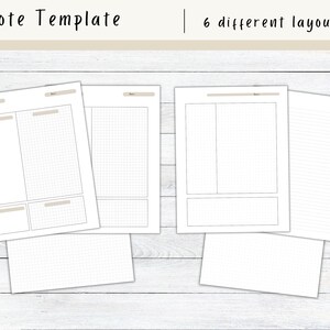 Digital Note Template, Pastel Cornell Notes, Student Note Taking, iPad ...