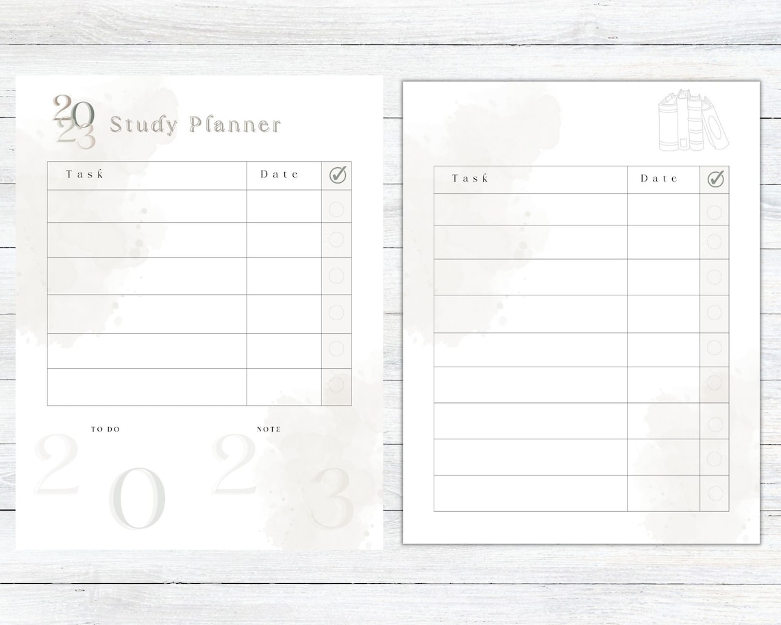 Weekly Study Journal Bundle, Study Planner Printable Template, Good ...