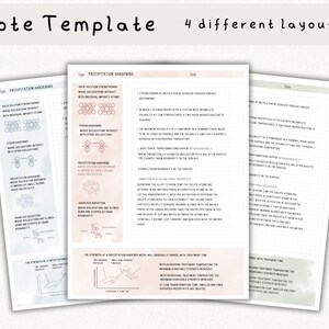 Digital Note Template, Cornell Notes, Student Note Taking, iPad ...